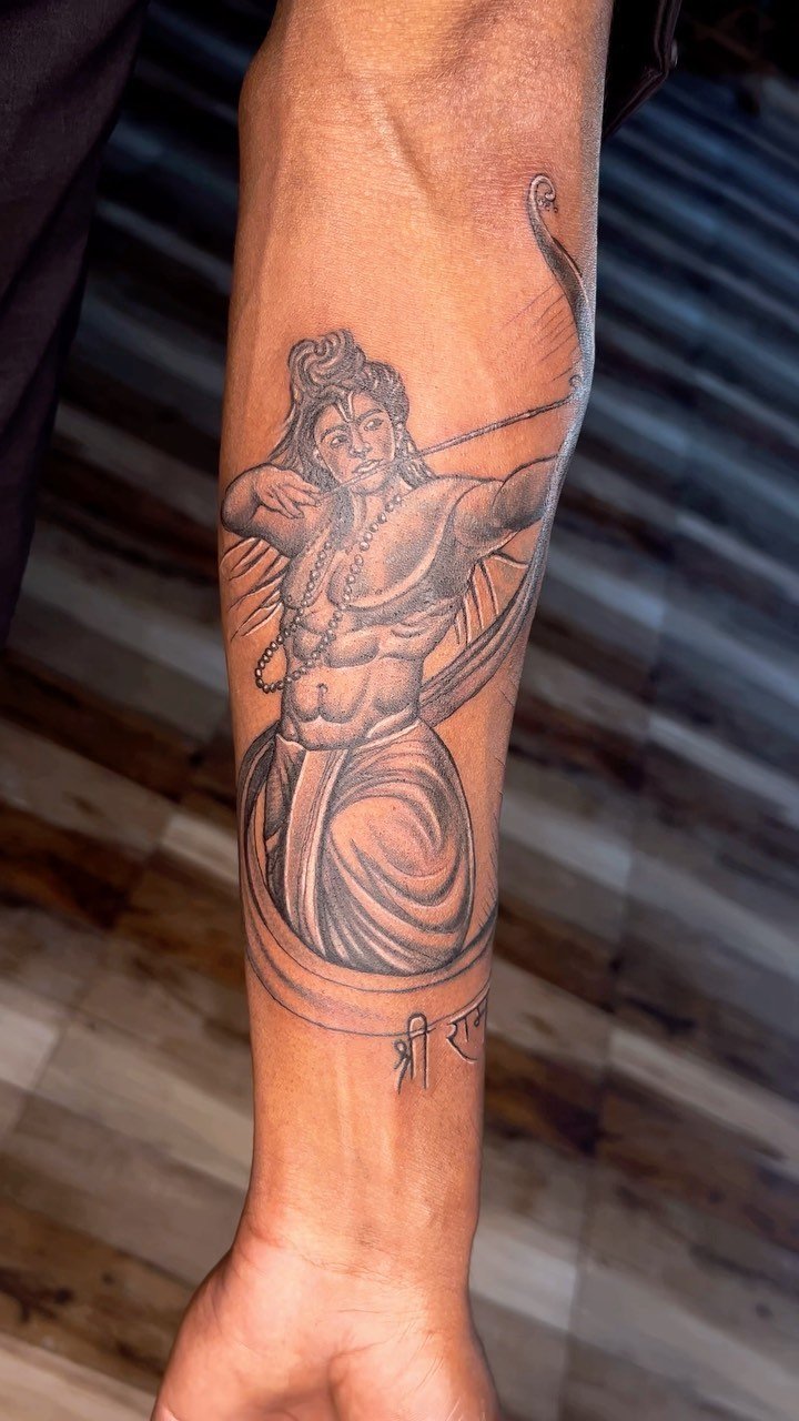 Simple Shree Ram Tattoo Design Ideas Collections on Hand