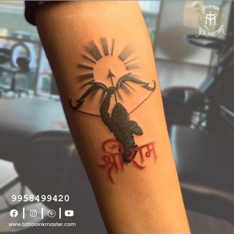 Simple Shree Ram Tattoo Design Ideas Collections on Hand