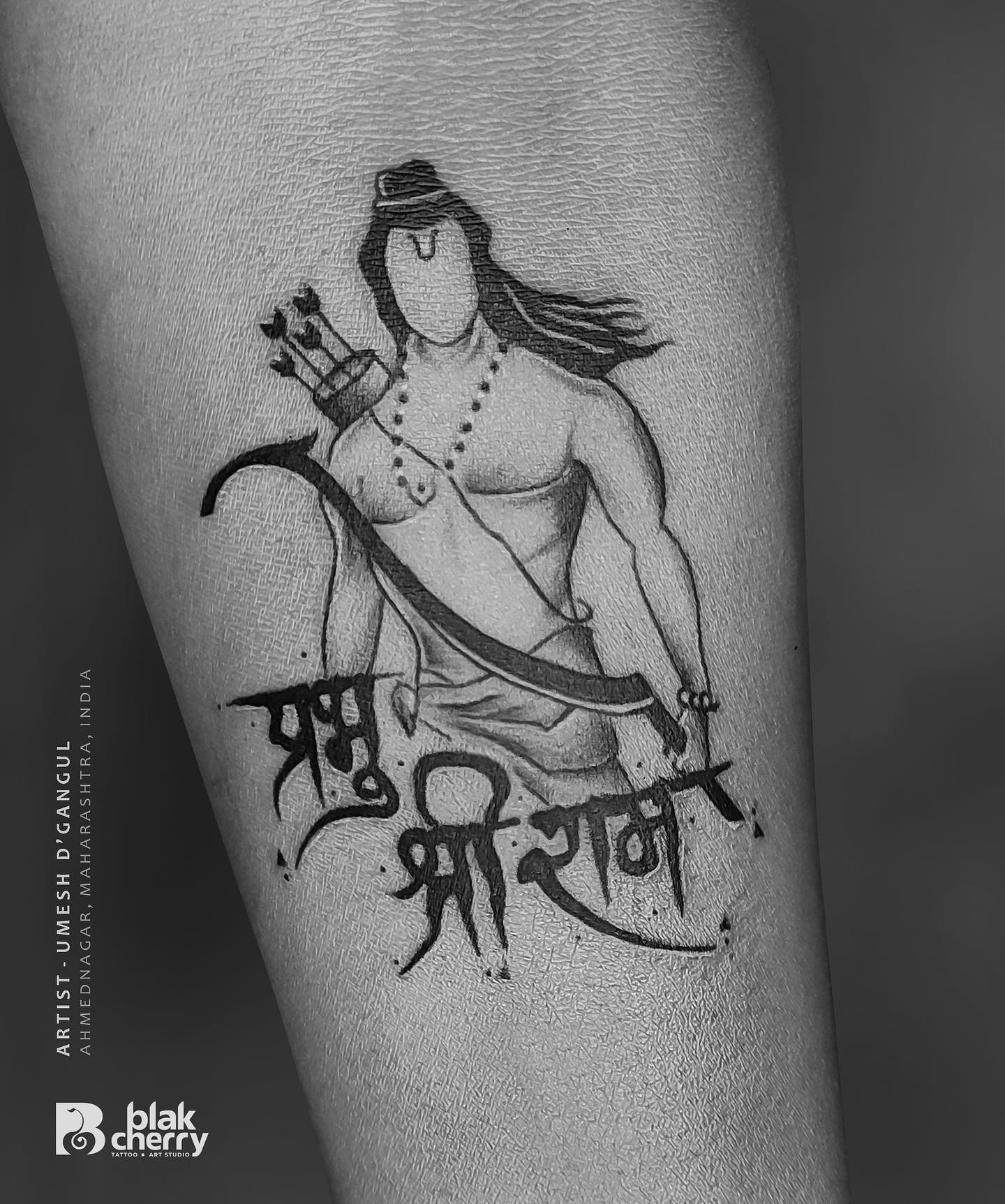 Simple Shree Ram Tattoo Design Ideas Collections on Hand